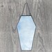 Coffin Mirror / Coffin Wall Decor Goth Home Decoration Coffin Shaped ...