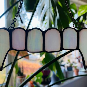 Stained Glass Vampire Teeth Suncatcher / Gothic Decor Halloween ...