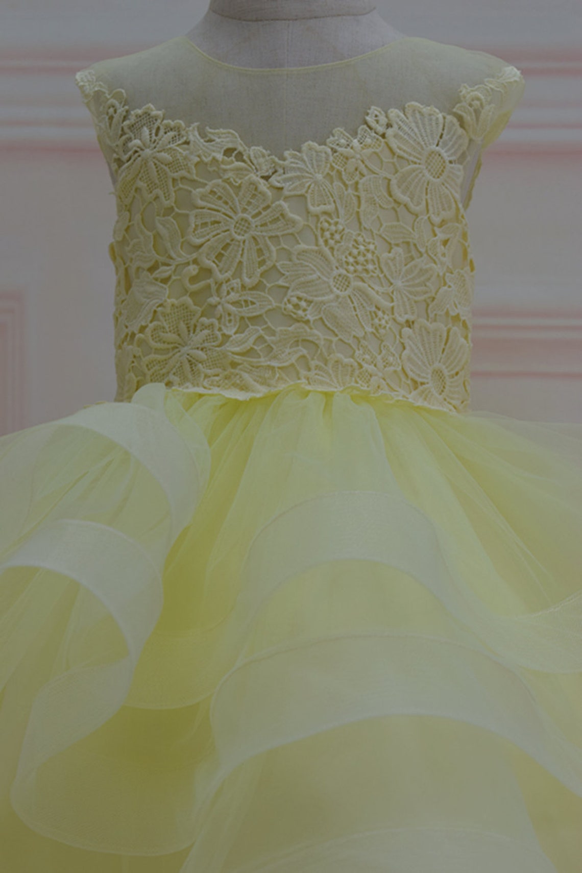 Custom Color Lace Flower Girl Dress - Etsy