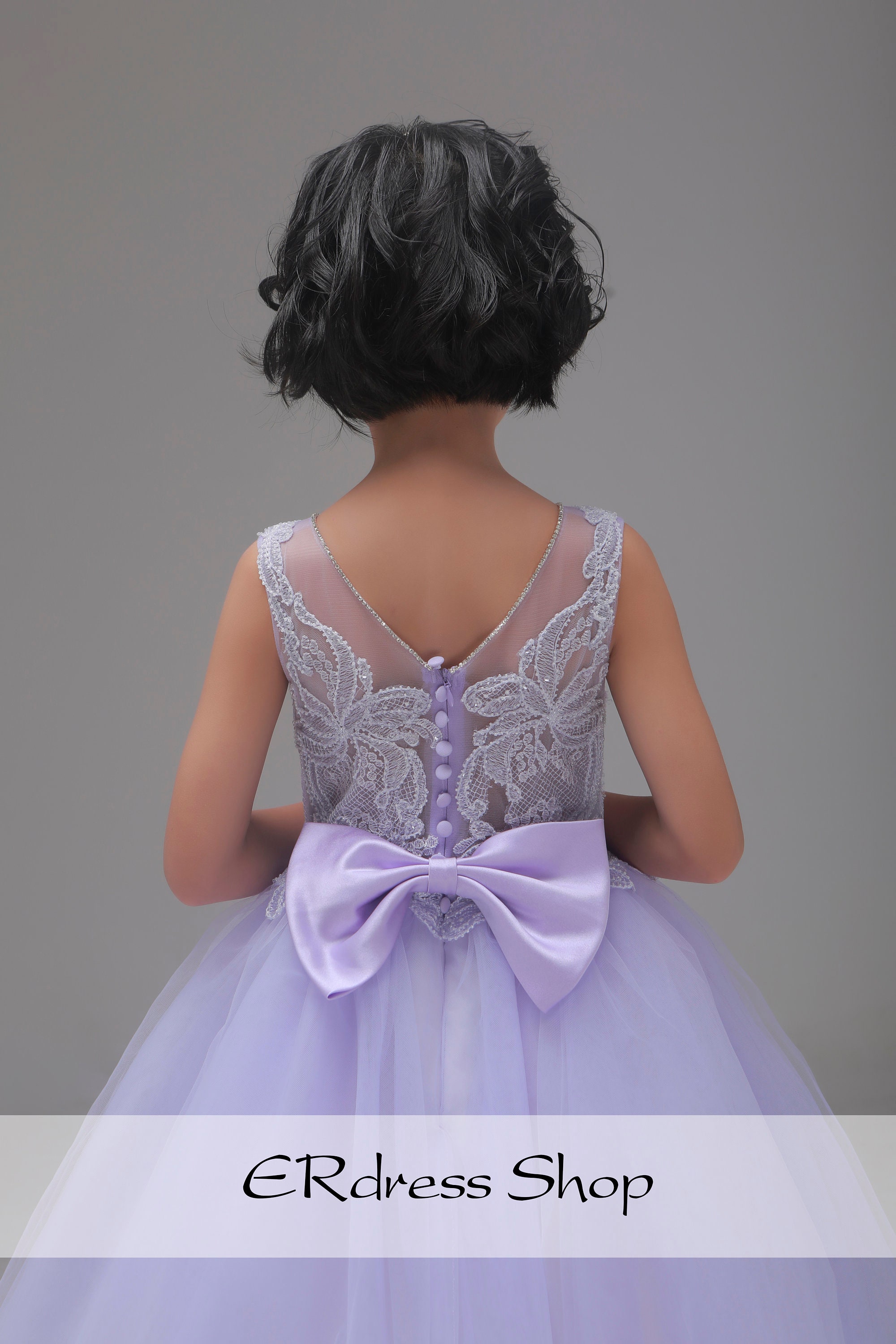 Light Lavender Flower Girl Dress - Etsy