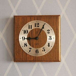80s Retro Phillips HF Quartz Wall Clock, Made in West Germany. Dark ...