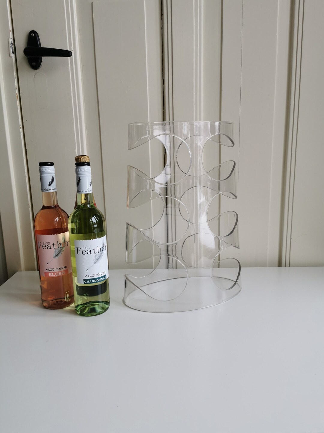 Design Umbra Acrylic Grapevine Wine Rack by Ron Lerner. Vintage Lucite ...