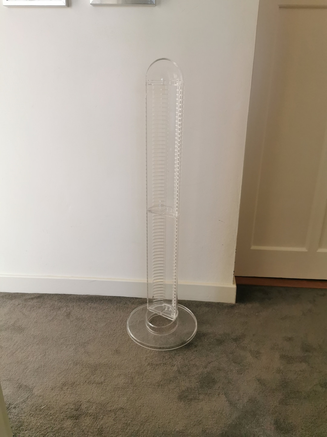 Vintage 1980s CD Tower or Rack for 60 Cds Made of Plexiglas or ...