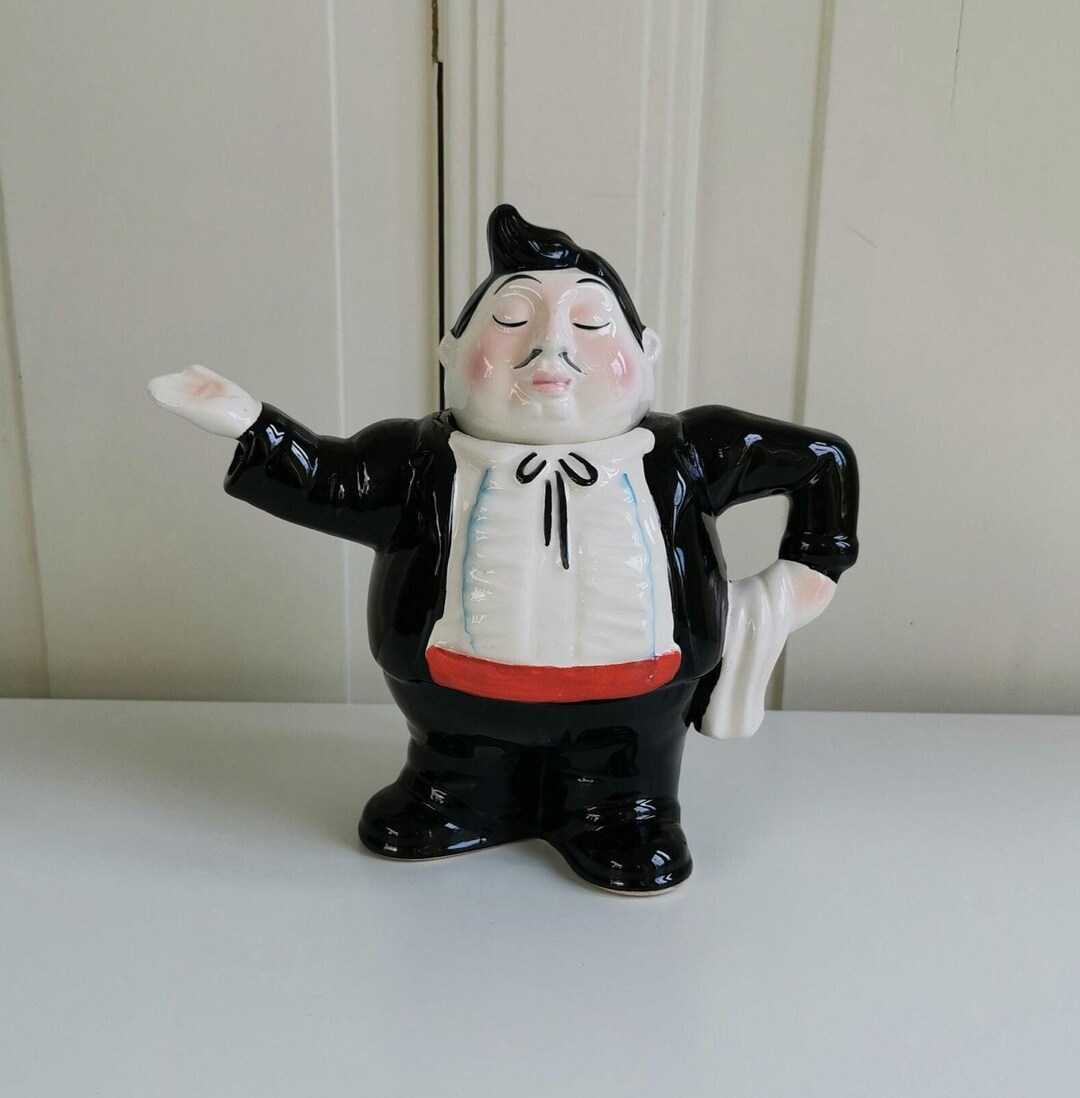 80s Chef Waiter Teapot by Roy Simpson, English Novelty Teapot ...