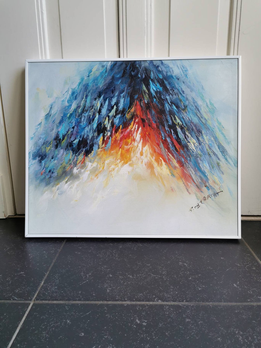 LARGE Roy Pierce an Affordable Art Original Abstract Oil on Canvas ...