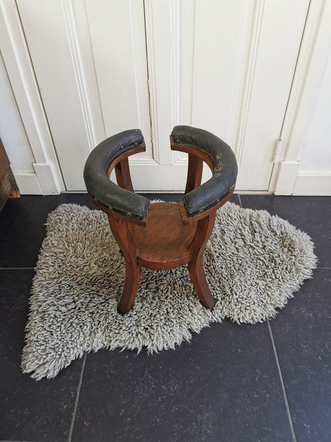 Antique 1930s Birth Stool, Potty Chair or Plant Standard Rack ...