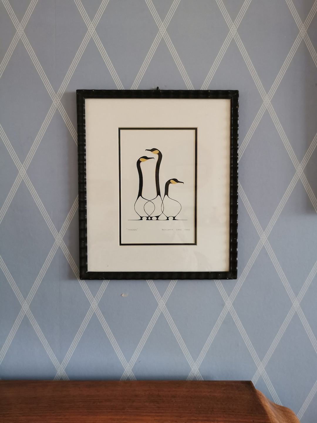 Framed Benjamin Chee Chee Friends, Canada Geese Art Print Woodland Art ...