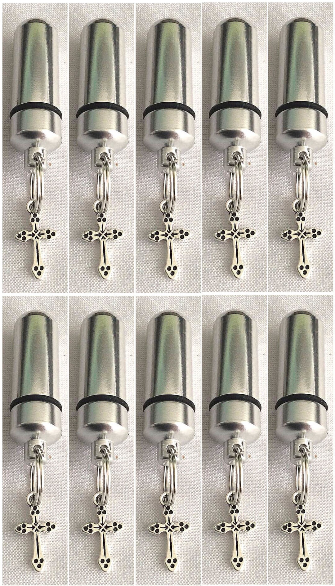 Cremation Jewelry Urn W Lazarus Cross Family Set of 10 - Etsy