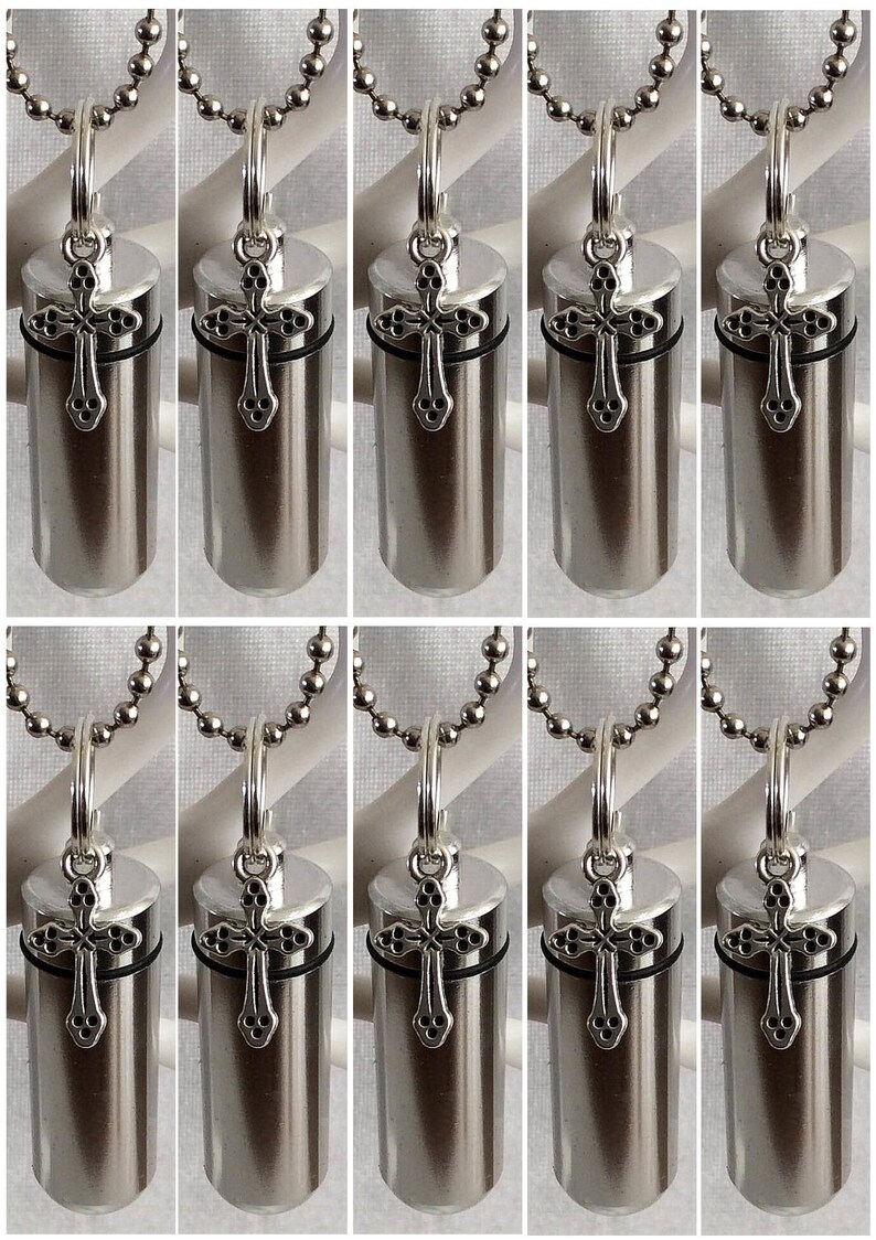 Cremation Jewelry Urn W Lazarus Cross Family Set of 10 - Etsy