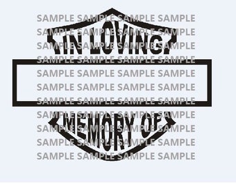 Memorial Motorcycle Svg - Etsy