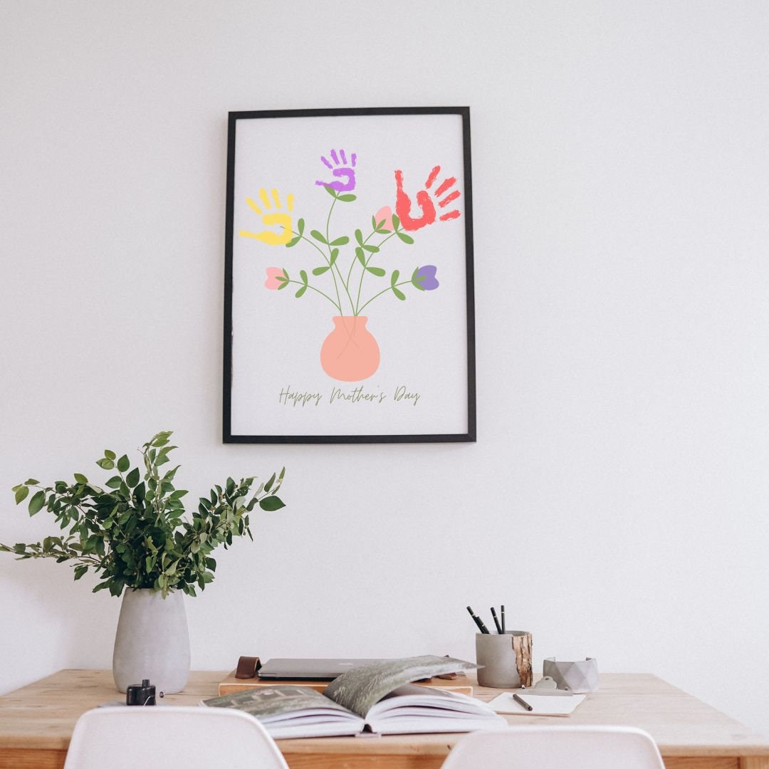 Handprint Art, Mothers Day Handprint, Handprint Poem, Gift From Kids ...
