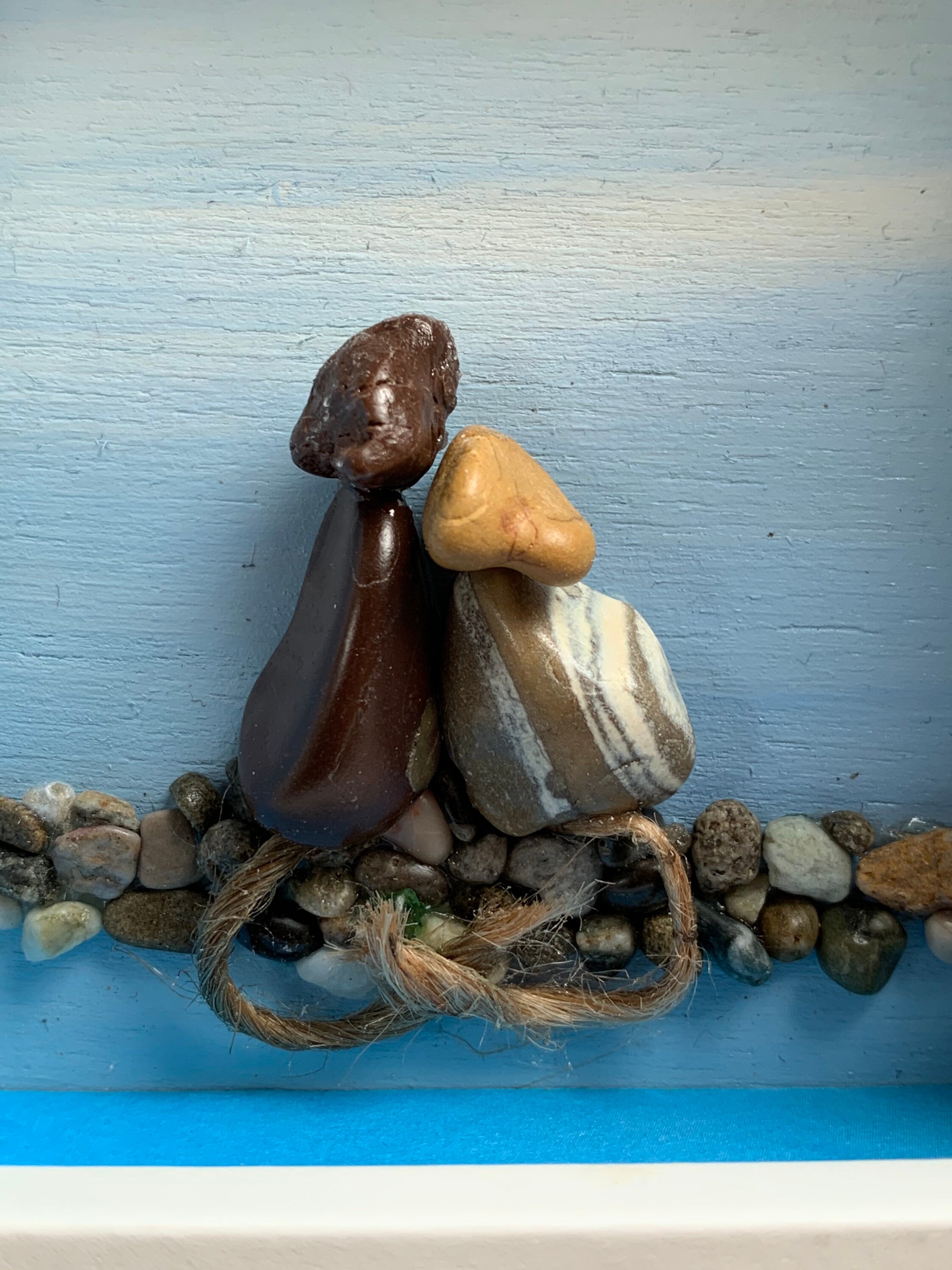 Frame of Pebble Dogs Housewarming Birthday Personalised - Etsy