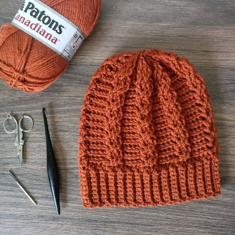Double Helix Beanie - Crochet Pattern - Etsy