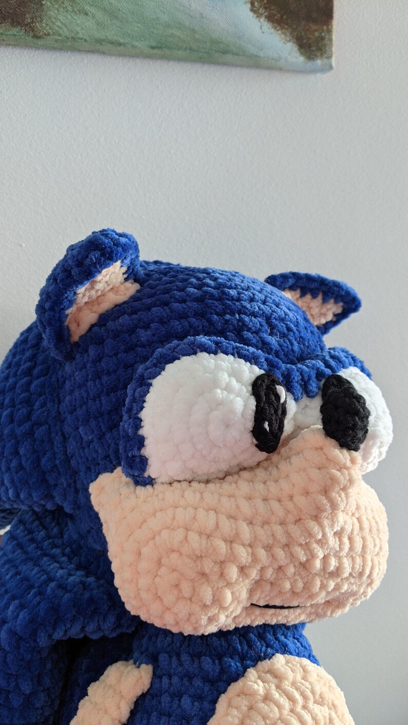 Super Sonic the Hedgehog Crochet Sonic Sonic amigurumi Sonic peluche ...