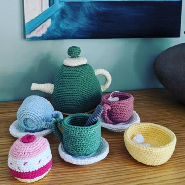 Crochet Tea Set - Etsy