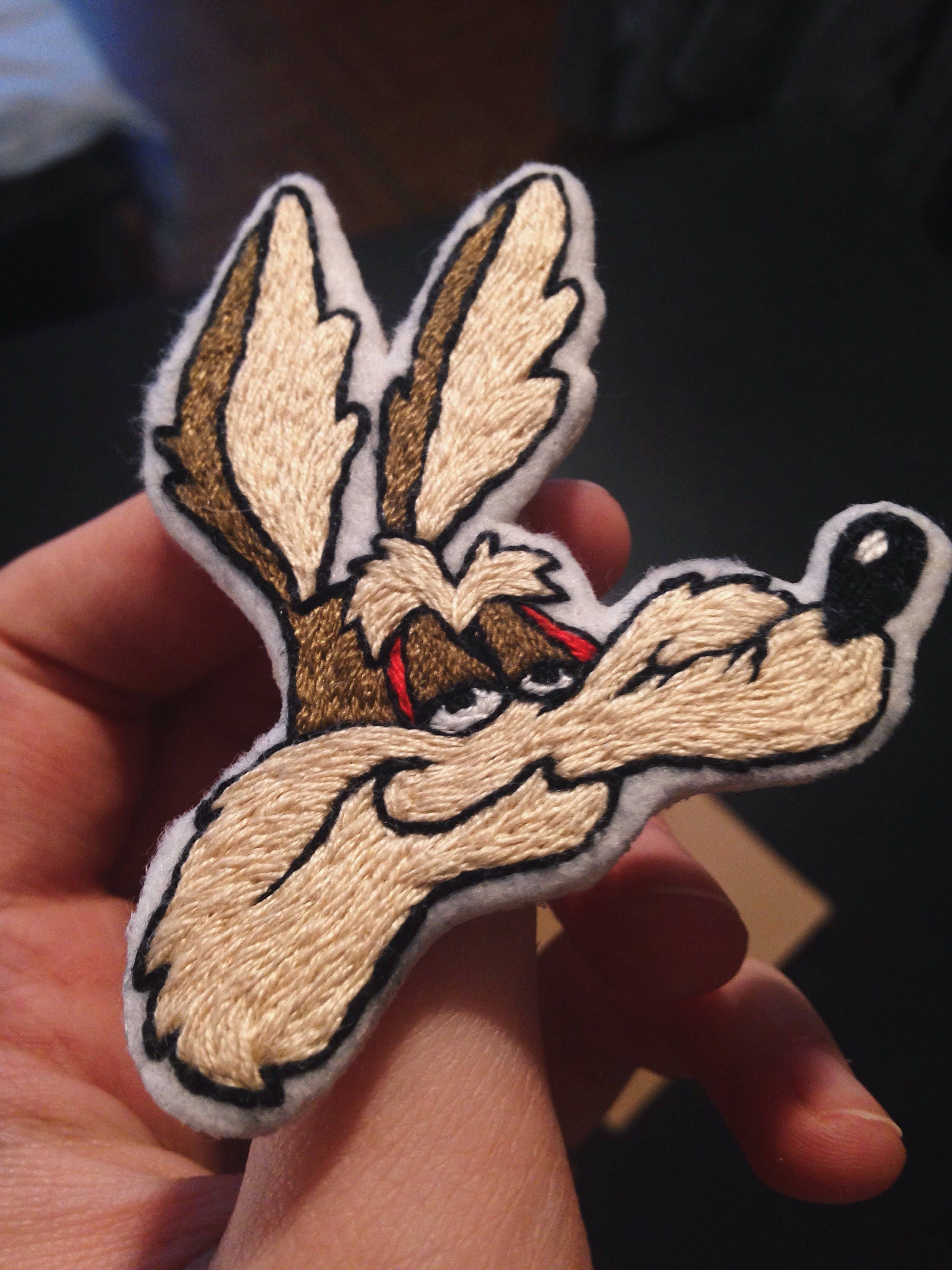 Wile E. Coyote handmade brooch or patch MADE TO ORDER | Etsy