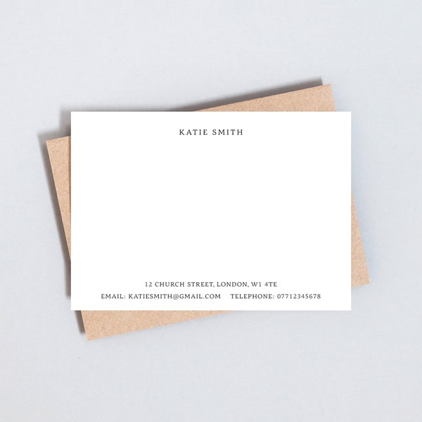 Custom Correspondence Stationary - Etsy