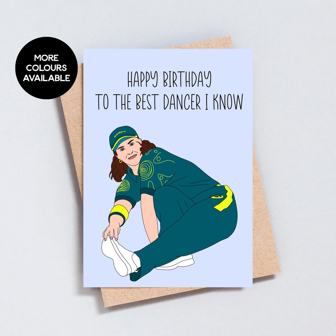 Raygun Birthday Greeting Card, Australian Olympics Breakdance, Dance ...