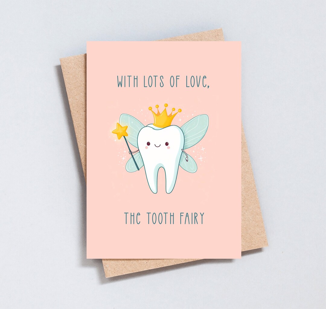 Tooth Fairy Greeting Card, Gift From Tooth Fairy, First Lost Tooth ...