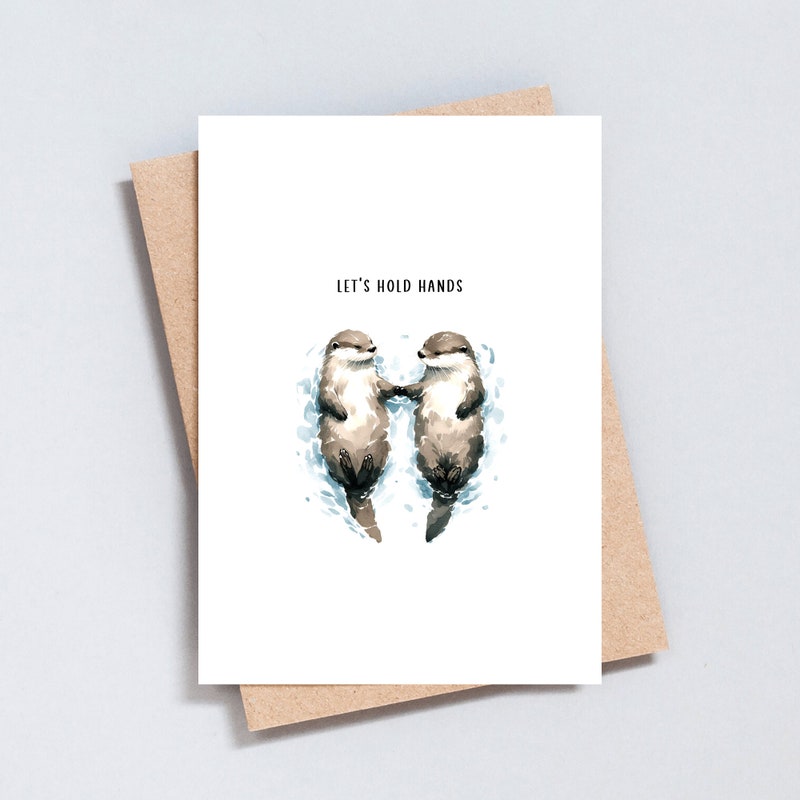 Sea Otter Card - Etsy UK