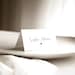 Minimalist Heart Wedding Place Cards: Modern Dinner Party Table Decor ...