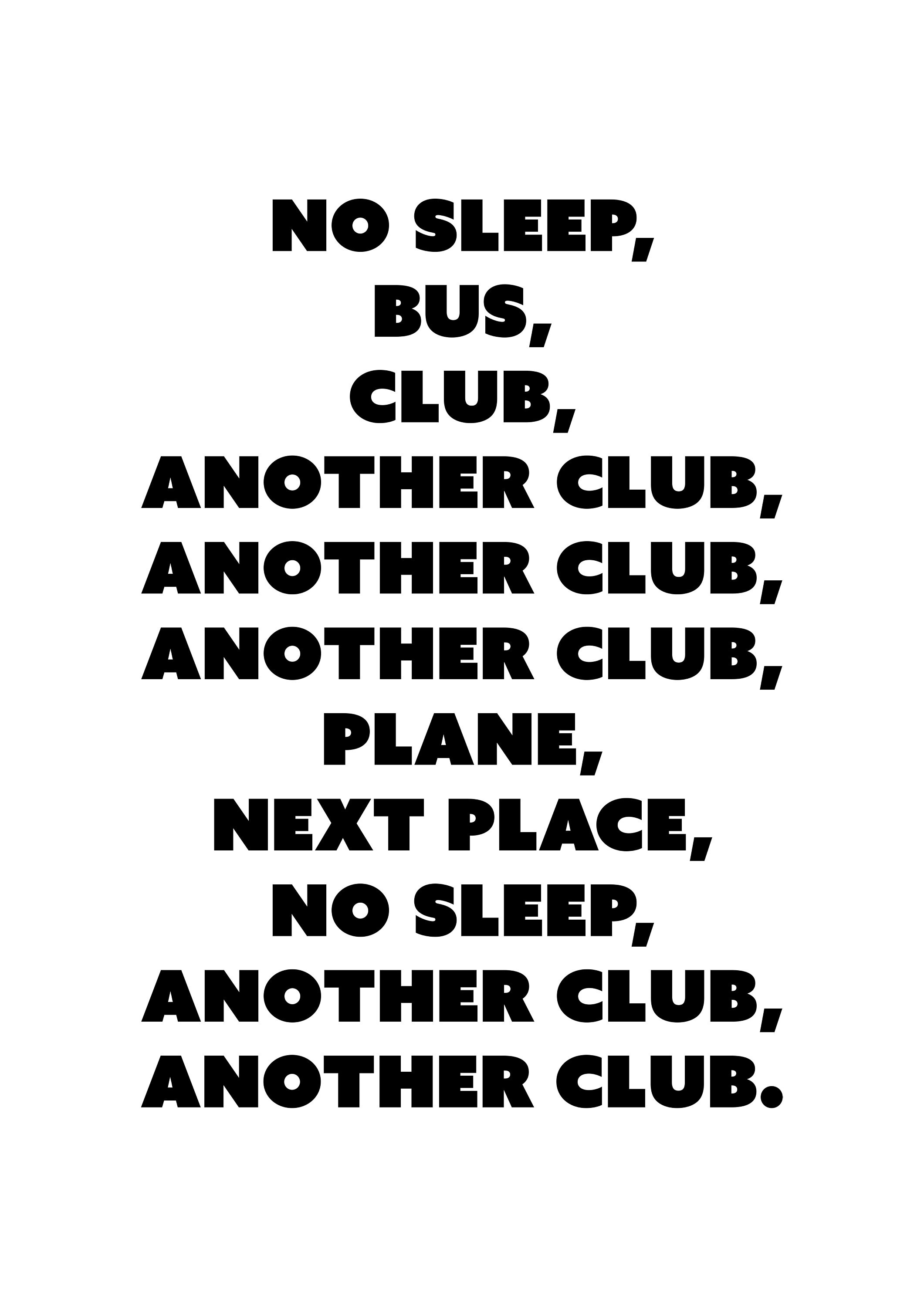 No Sleep Quotes