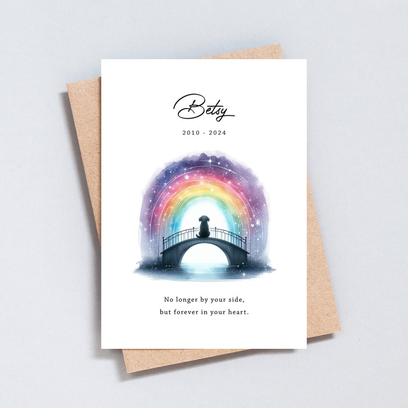 Rainbow Bridge Card - Etsy