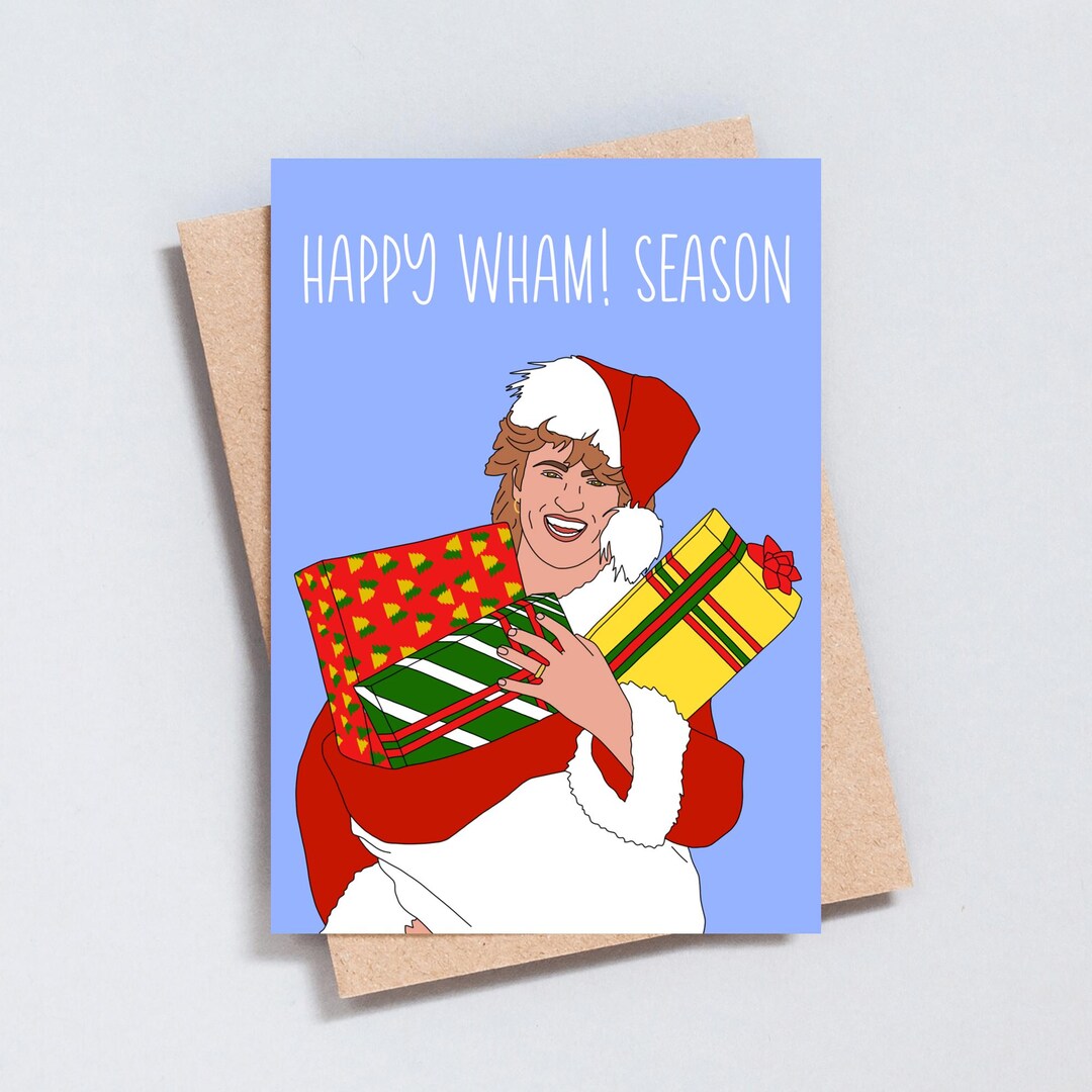 Happy Wham Season, Funny Christmas Greeting Card, Blue Hun Card, Last ...