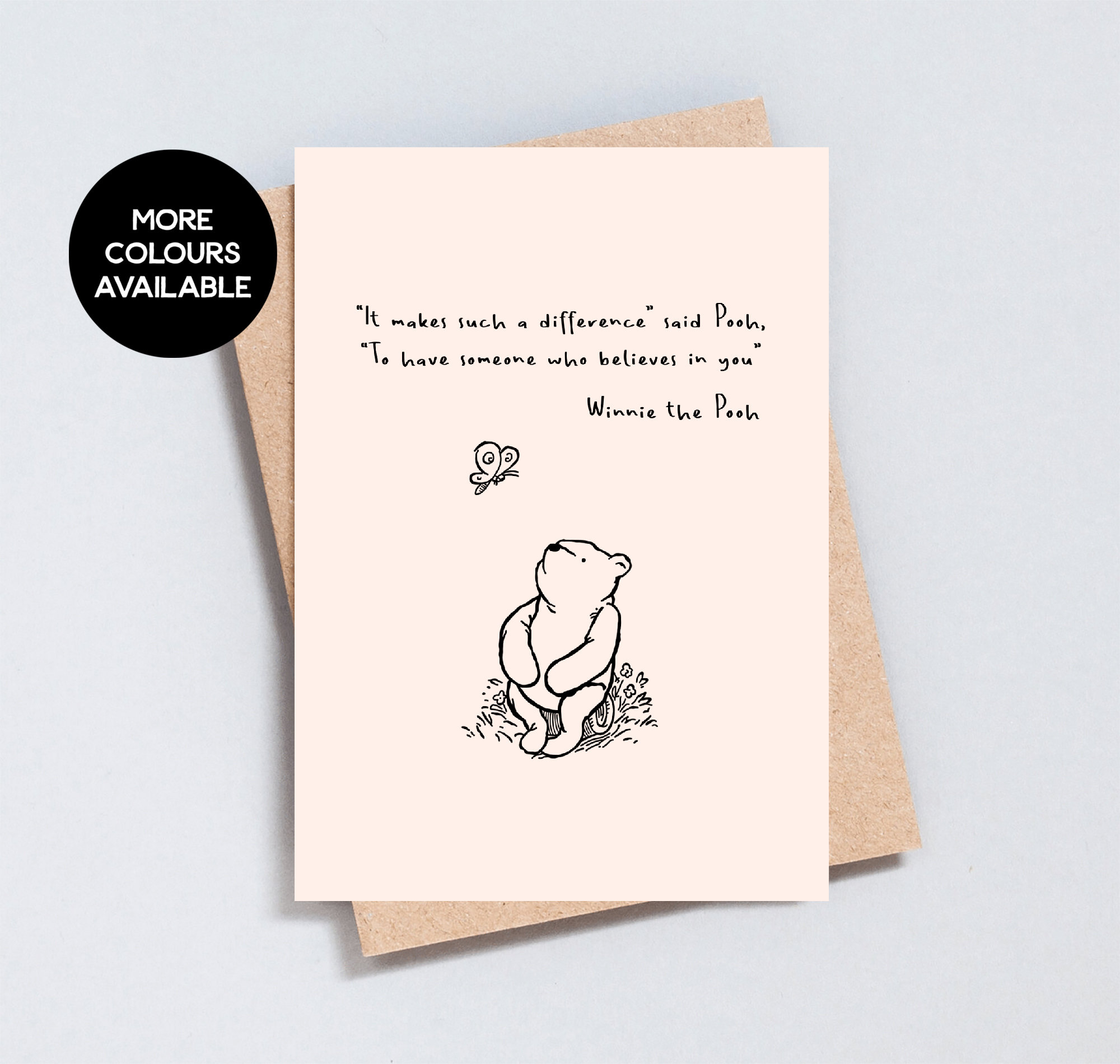 Winnie the Pooh Quote Thank You Card Teacher Teaching - Etsy UK