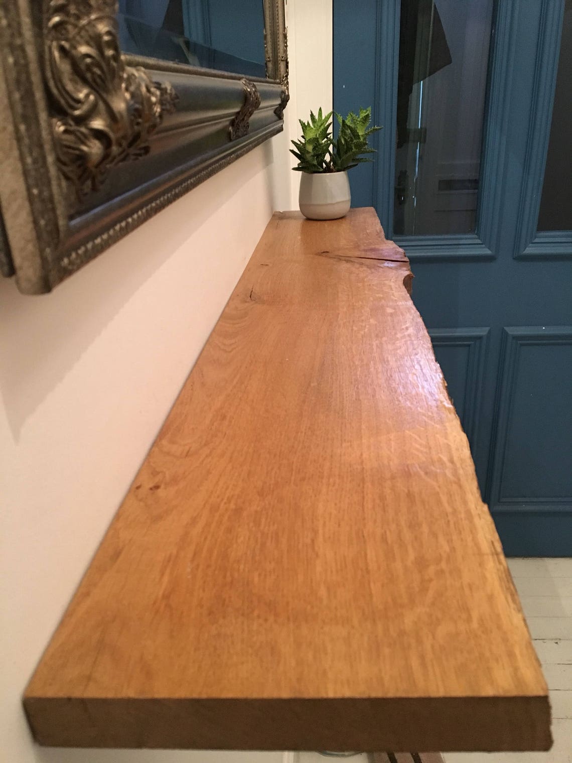 Solid Wood Shelf Handmade and Finished in Scotland Made to - Etsy