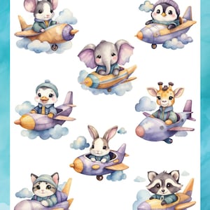 Airplane Stickers That Can Be Used for Scrapbooking, Crafting, Junk ...