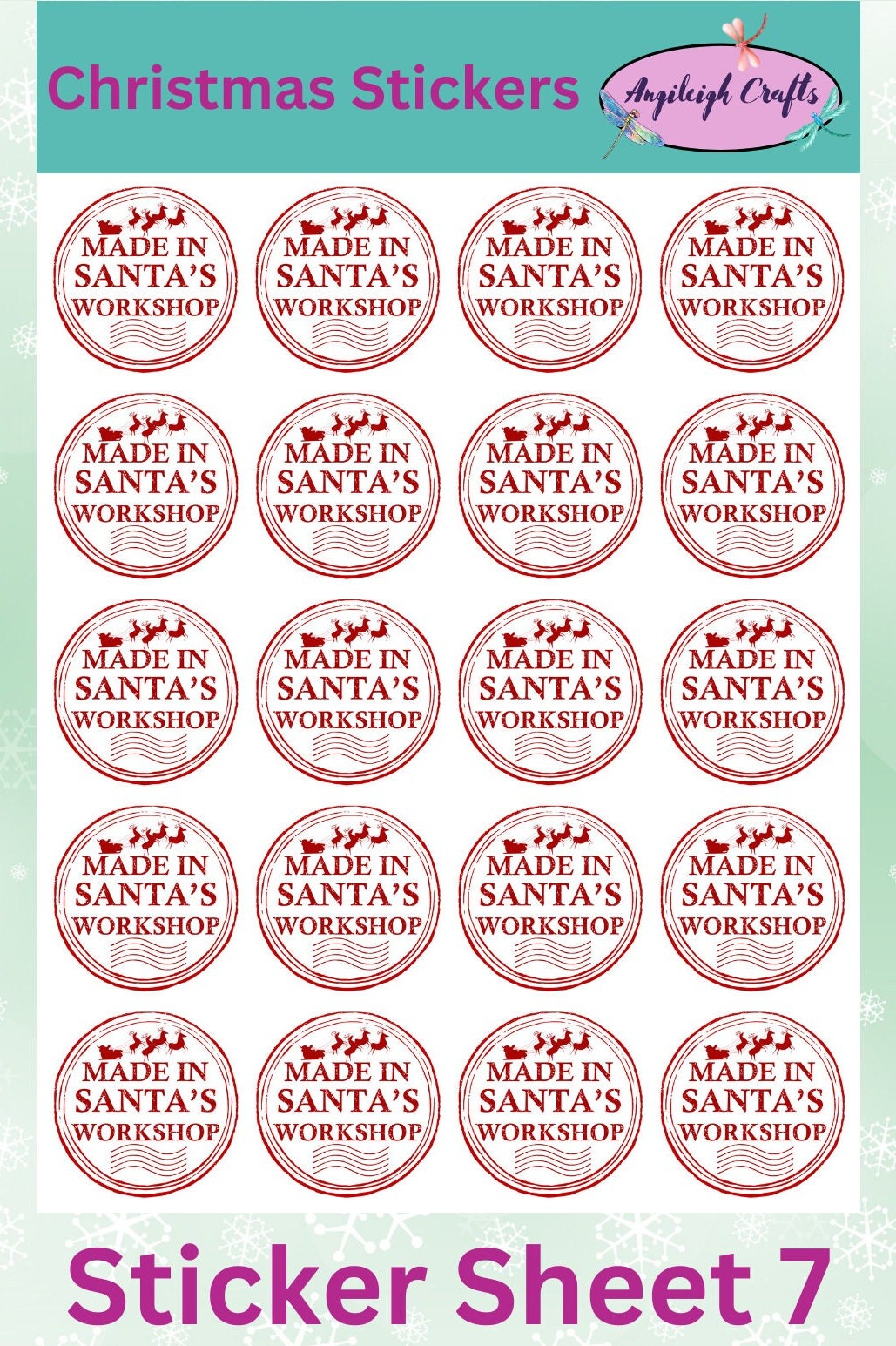 From Santa Stickers, From Santa's Workshop Stickers, Gift Tags From ...