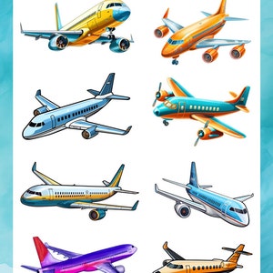 Airplane Stickers That Can Be Used for Scrapbooking, Crafting, Junk ...
