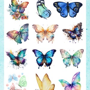 Beautiful Butterfly Stickers That Can Be Used for Scrapbooking ...