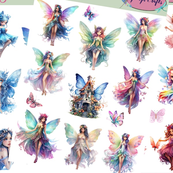 Fairy Stickers - Etsy
