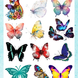 Beautiful Butterfly Stickers That Can Be Used for Scrapbooking ...
