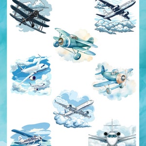 Airplane Stickers That Can Be Used for Scrapbooking, Crafting, Junk ...