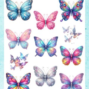 Beautiful Butterfly Stickers That Can Be Used for Scrapbooking ...