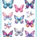 Beautiful Butterfly Stickers That Can Be Used for Scrapbooking ...