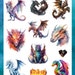 Dragon Stickers That Can Be Used for Scrapbooking, Crafting, Junk ...