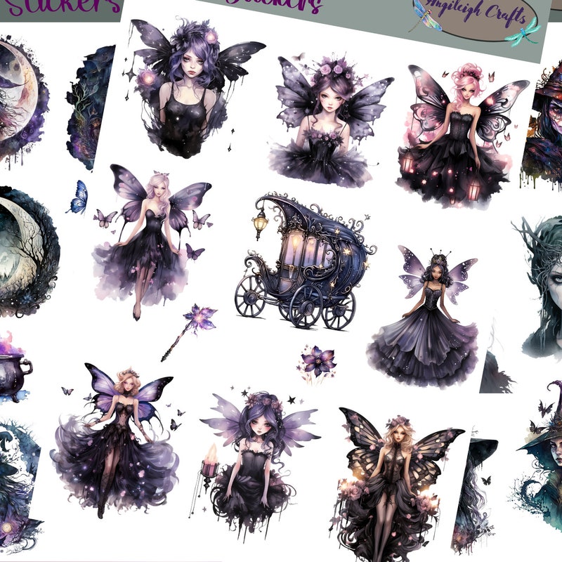 Fantasy Stickers - Etsy