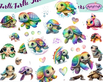 Turtles Inspired Vinyl Decal Personalised Turtle Decal - Etsy