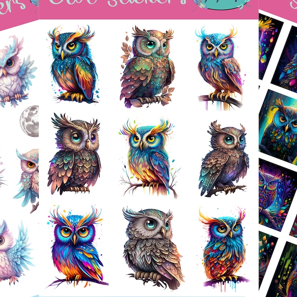 Owl Decals - Etsy