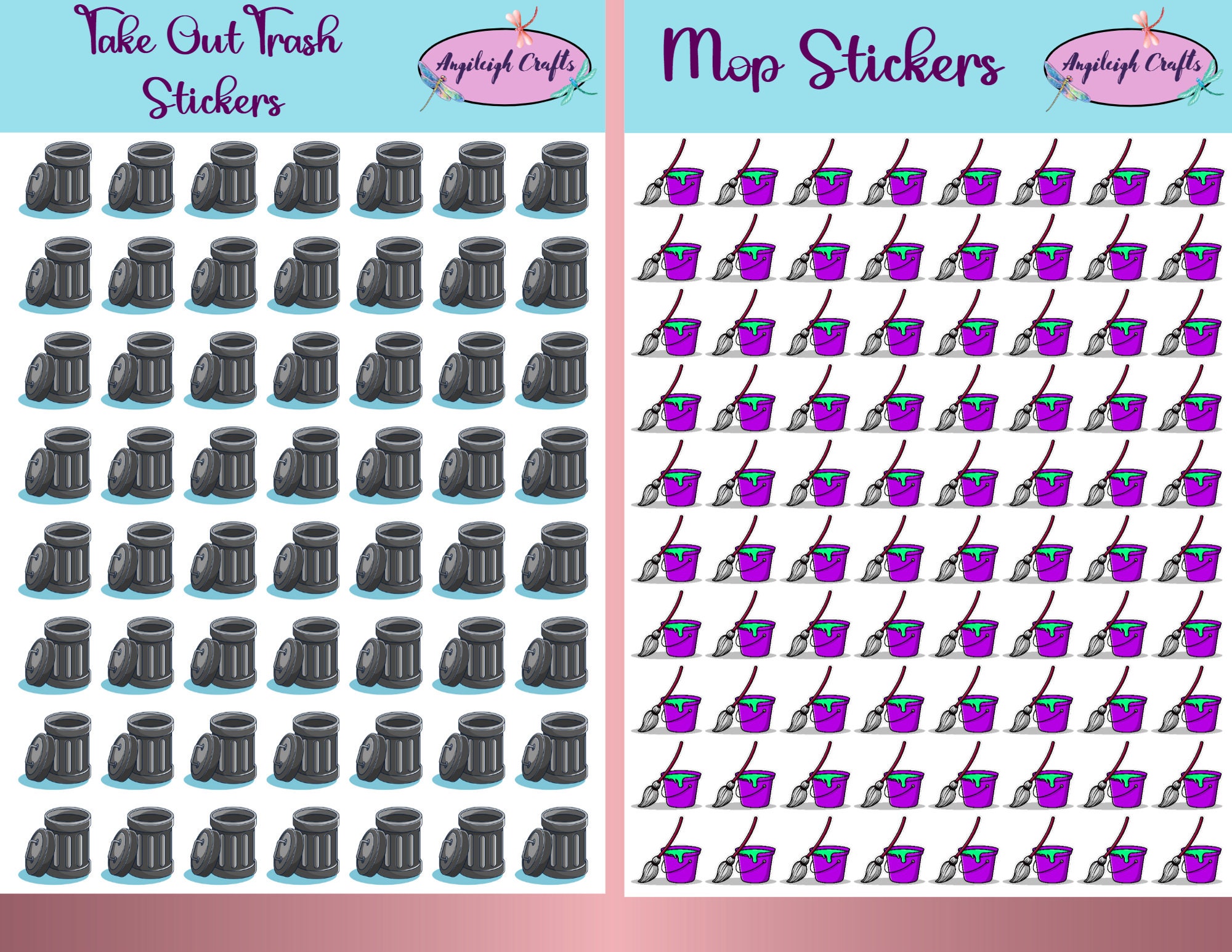 Chore Stickers That Can Be Used for Planners, Chore Boards ...