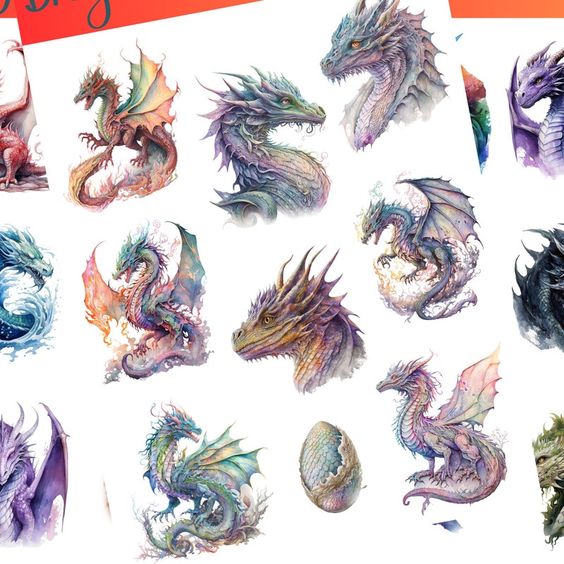 Dragon Stickers - Etsy UK