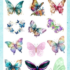 Beautiful Butterfly Stickers That Can Be Used for Scrapbooking ...