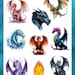 Dragon Stickers That Can Be Used for Scrapbooking, Crafting, Junk ...