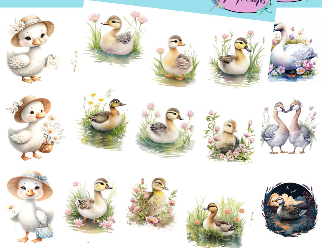 Geese Stickers That Can Be Used for Scrapbooking, Crafting, Junk ...