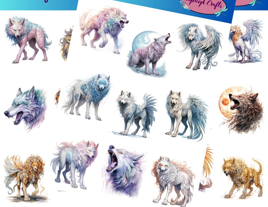 Unique Fantasy Stickers That Can Be Used for Scrapbooking, Crafting ...
