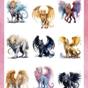 Unique Fantasy Stickers That Can Be Used for Scrapbooking, Crafting ...